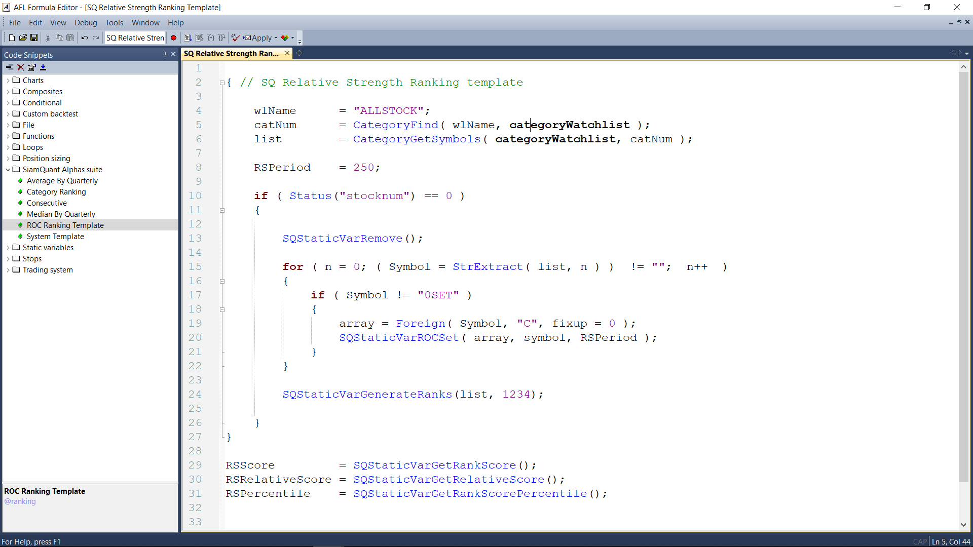 SiamQuant AlphaSuite สุดยอดขุมพลังเพื่อการลงทุนอย่างเป็นระบบสำหรับโปรแกรม Amibroker - SiamQuant